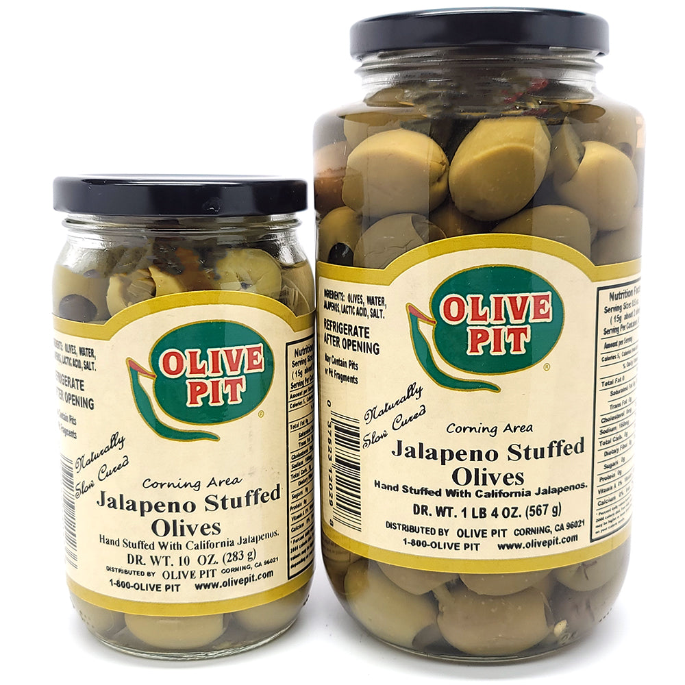 Olive Pit Jalapeno Stuffed Olives - Slow Cured