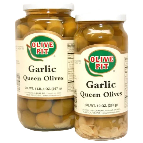 Olive Pit Garlic Whole (Queen - Lg)