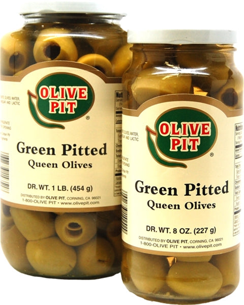 Olive Pit Green Pitted (Queen - Lg)