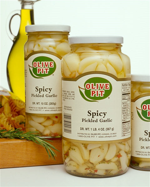 Olive Pit Garlic Pickled - Spicy